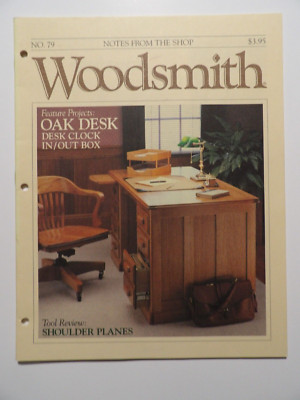 Woodsmith Oak Desk, Desk Clock Woodworking Magazine No 79 February 1992 ...