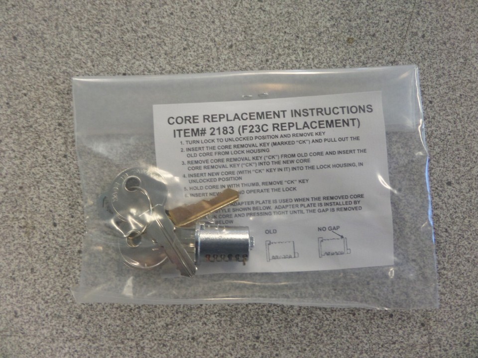 SRS 2183 HON F23C CORE REPLACEMENT LOCK CYLINDER KEYED ALIKE 101E | eBay