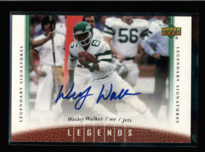 WESLEY WALKER 2006 UD LEGENDS #33 LEGENDARY SIGNATURES AUTOGRAPH AUTO ...