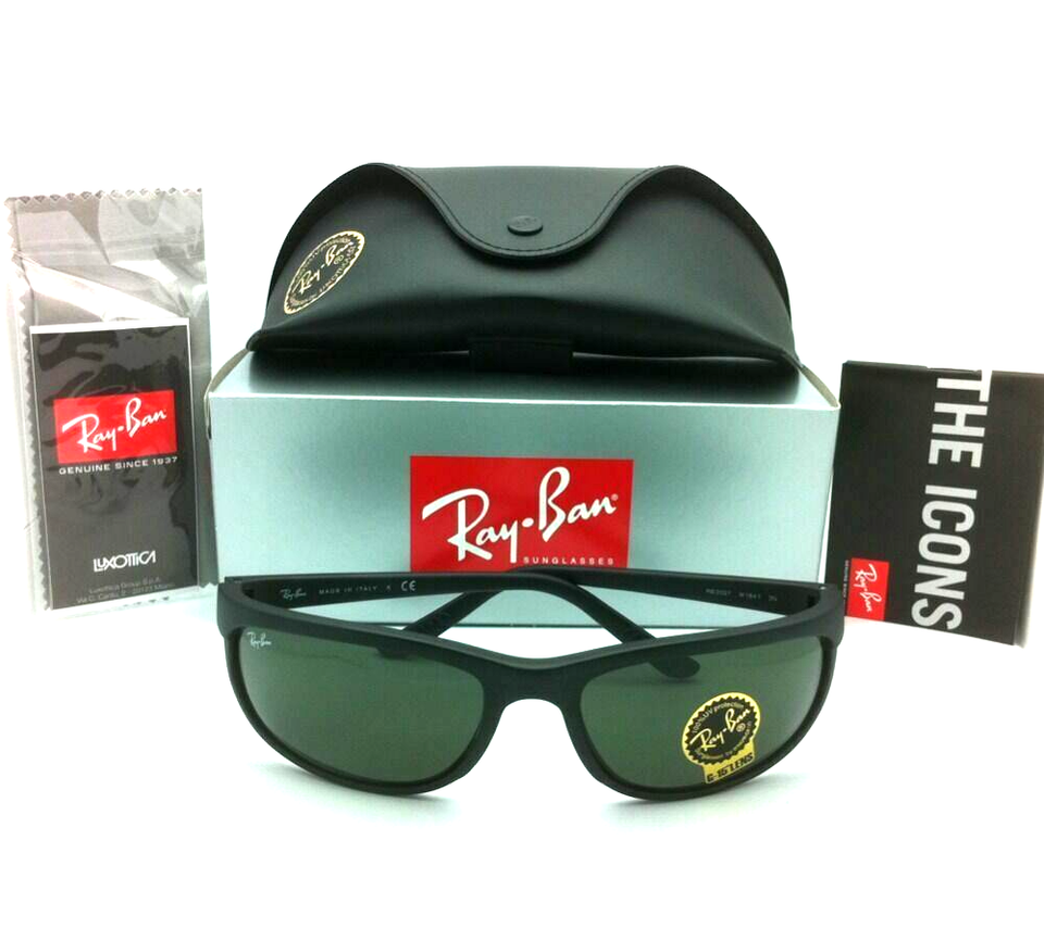 New Ray-Ban Sunglasses PREDATOR 2 RB 2027 W1847 Matte Black with G-15 ...