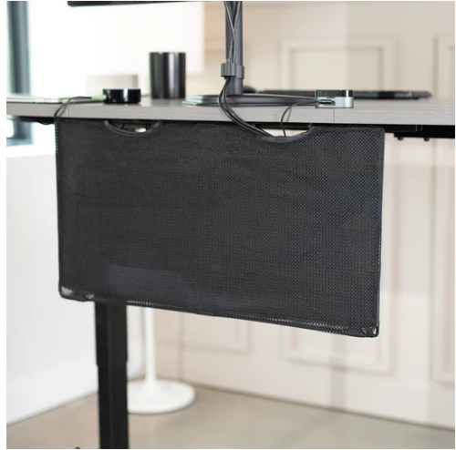 VIVO Black Under Desk Privacy & Cable Management Sleeve Panel 30" Kit ...