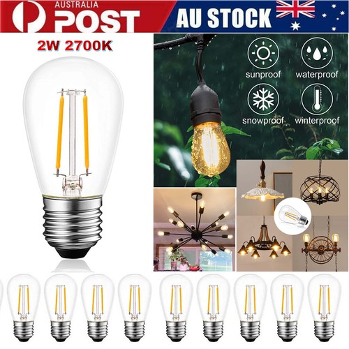 E27 S14 2W LED Light Bulbs Plastic for Edison Bulb Xmas Festoon String Lights AU | eBay