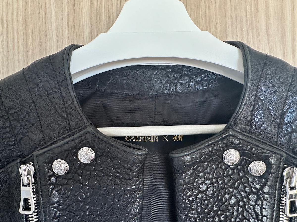 Balmain X H&M Limited Edition Leather Jacket 46/36R | eBay Balmain X H&M Limited Edition Leather Jacket 46/36R | eBay