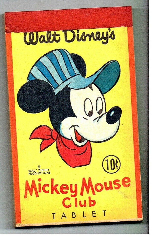 Mickey Mouse Club tablet, 1955-58 | eBay