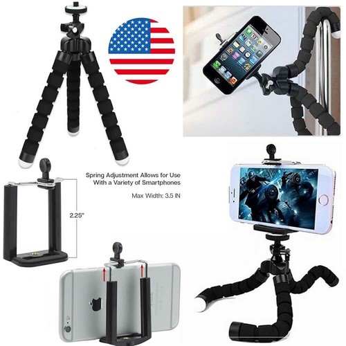 Flexible Octopus Phone Tripod Stand Holder Mount For iPhone Samsung ...