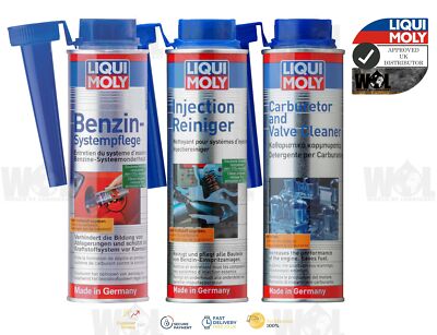 Liqui Moly Injection Cleaner + Fuel Treatment + Carb and Valve Cleaner ...
