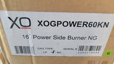 XO 16″ POWER BURNER 60K, NG, XOGPOWER60K 304 Stainless Steel | eBay