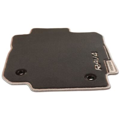 Genuine Toyota Front O/S RH Drivers Car Mat Textile Black RAV4 15 ...