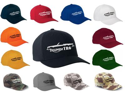 Triumph TR-6 TR6 Sports Car Classic Color Outline Design Hat Cap | eBay