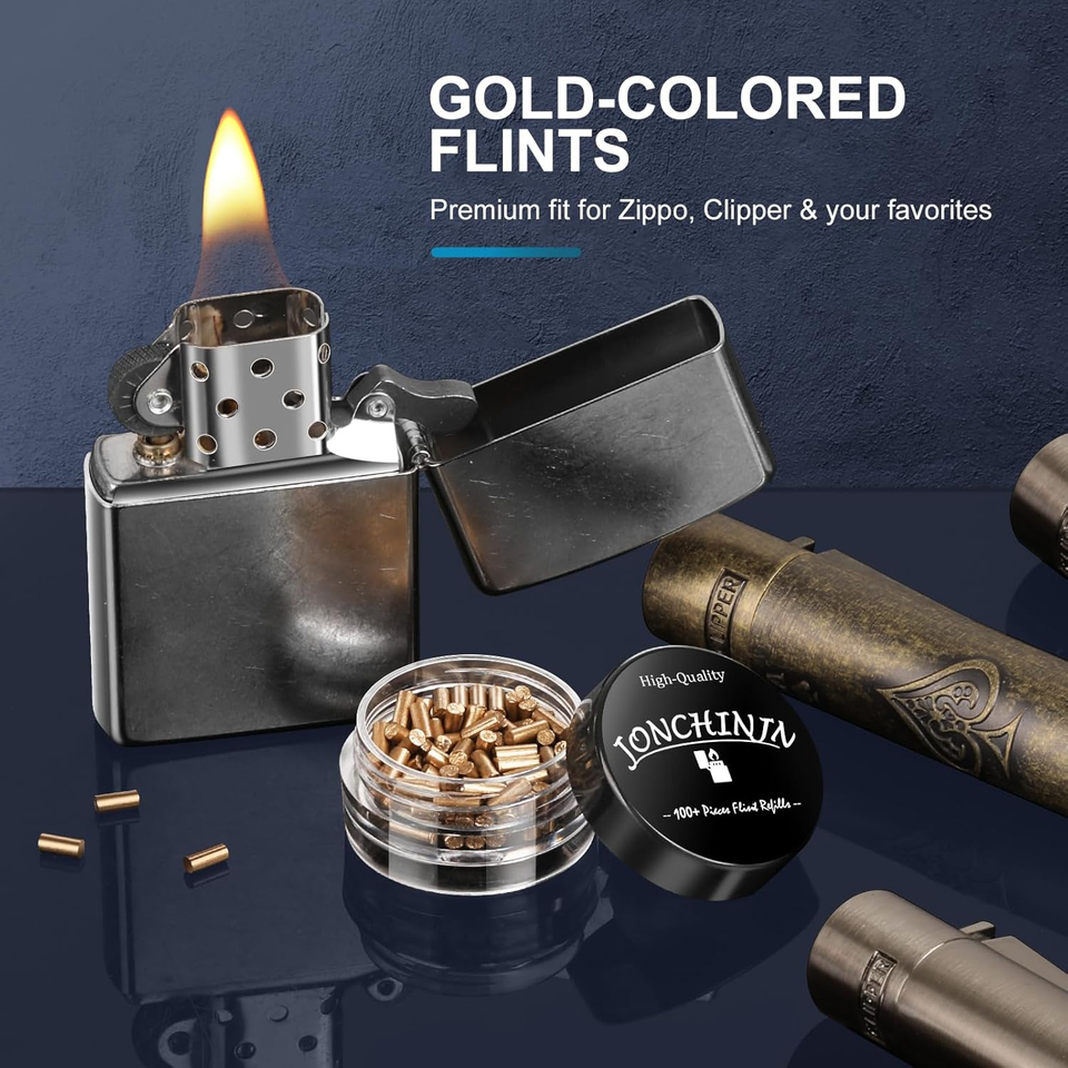 100PCS Lighter Flints Replacement Refills, Multi-Brand Zippo Clipper ...