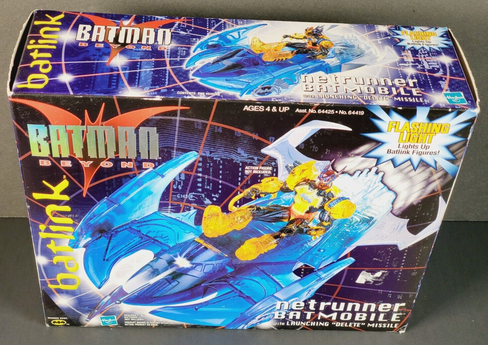 LOT NEW Batman 1999 Hasbro Netrunner Batmobile & 1996 Kenner Super ...