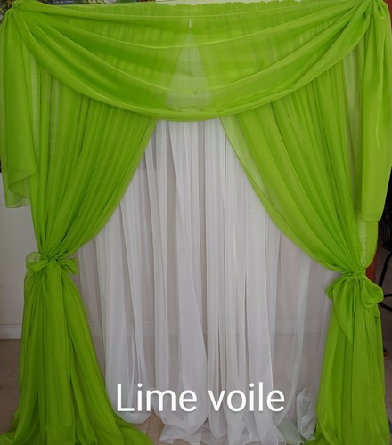 Voile by the yard 116" wide, 20 colors, wedding arbor decoration fabric ...