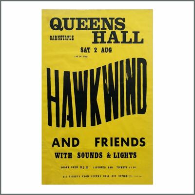 Hawkwind 1975 Queens Hall Barnstaple Concert Poster (UK) | eBay