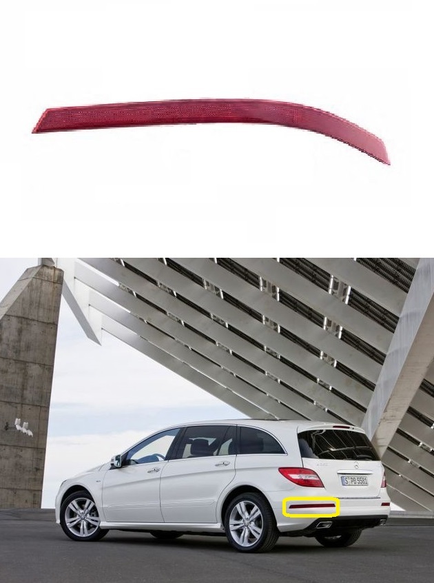 NEW GENUINE MERCEDES MB R CLASS W251 FACELIFT REAR BUMPER REFLECTOR ...