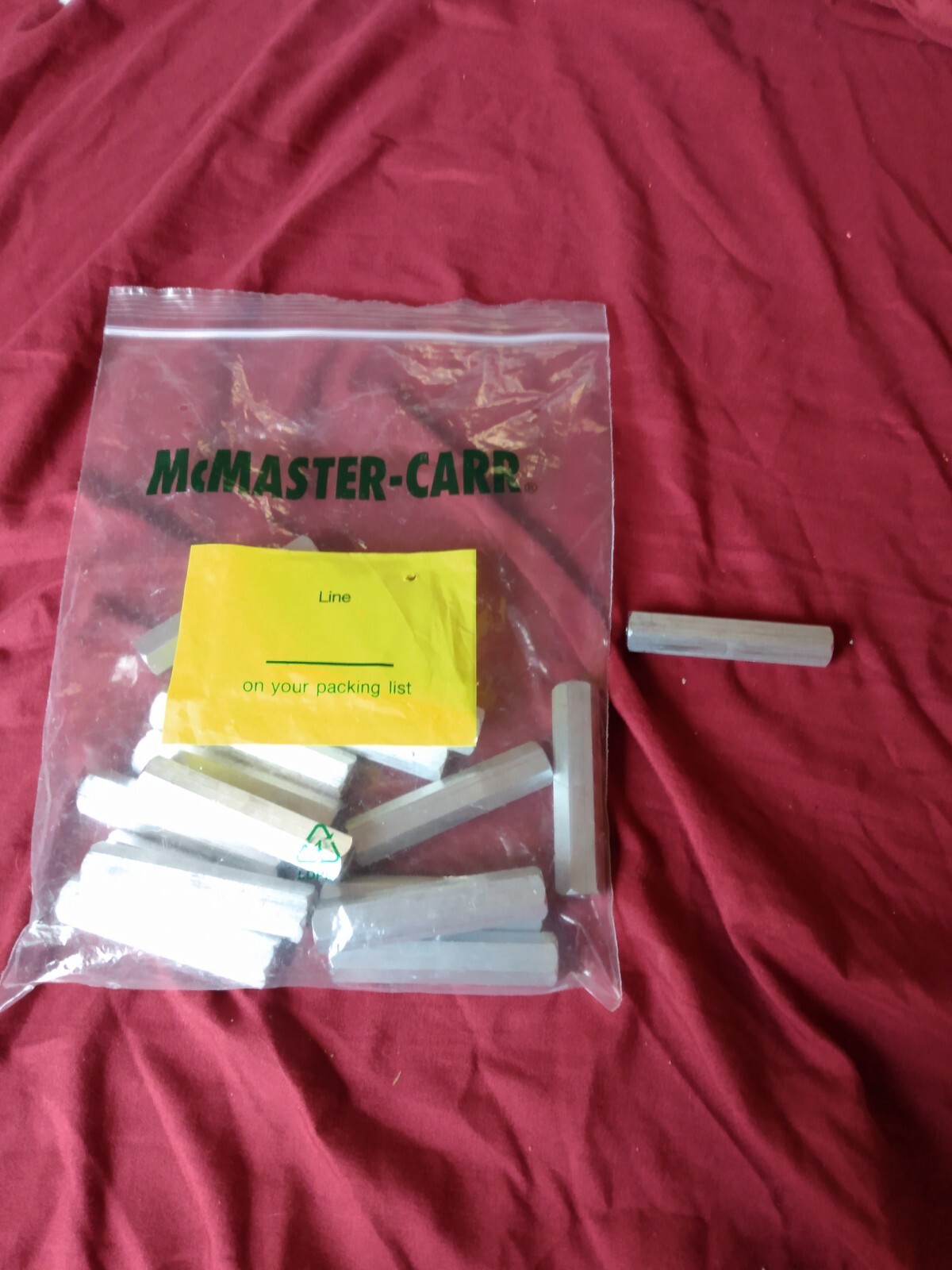 17 Aluminum Female Hex Thread Adapter 6-32 To M8 x 1.25 mm Thread Size ...