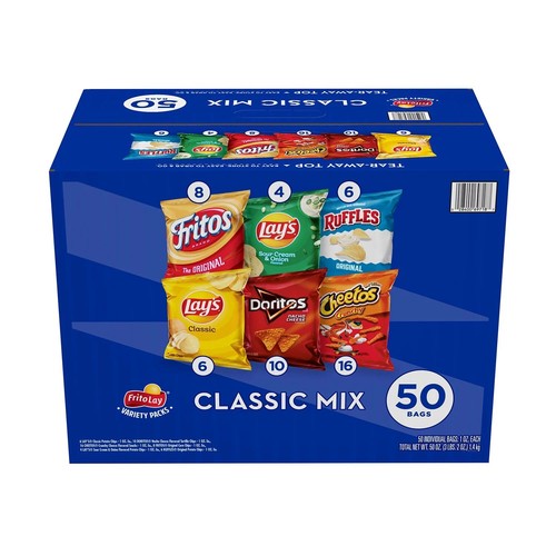 Frito-Lay Classic Mix Variety Pack (50 Pack) | eBay