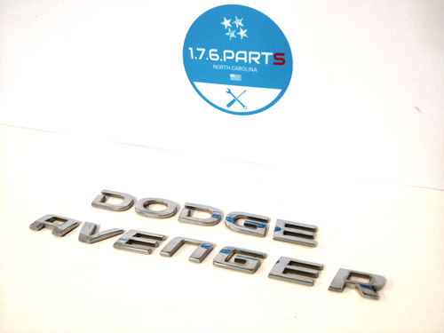 08-14 Dodge Avenger Emblem Rear Trunk Chrome Badge Letters Nameplate ...