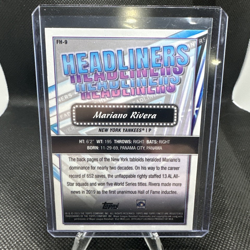 2023 Topps Finest - Finest Headliners #FH-9 Mariano Rivera New York Yankees | eBay