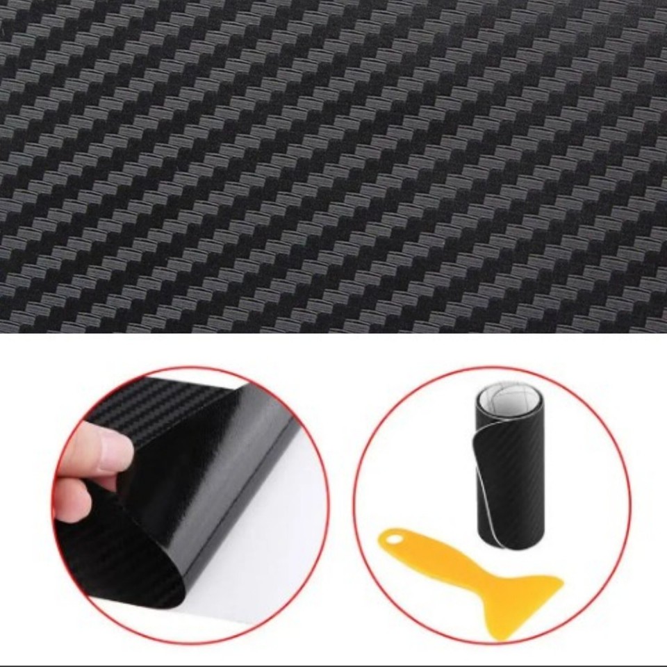 For AUDI Q3 Q4 Q5 Q7 REAR BOOT TRUNK BUMPER GUARD PROTECTOR CARBON ...