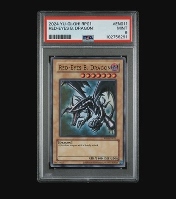 2024 YU-GI-OH! RP01-RETRO PACK EN011 Red Eyes B Dragon PSA 9 MINT Black ...