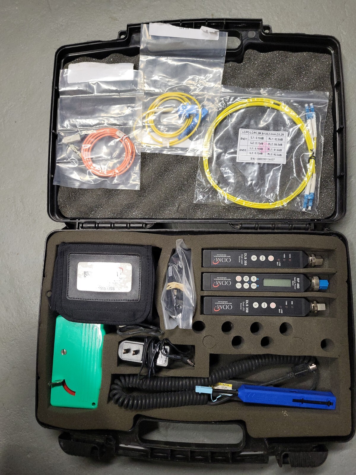 odm fiber tester vis 300 dls355/350,rp460 FULL t/s KIT | eBay