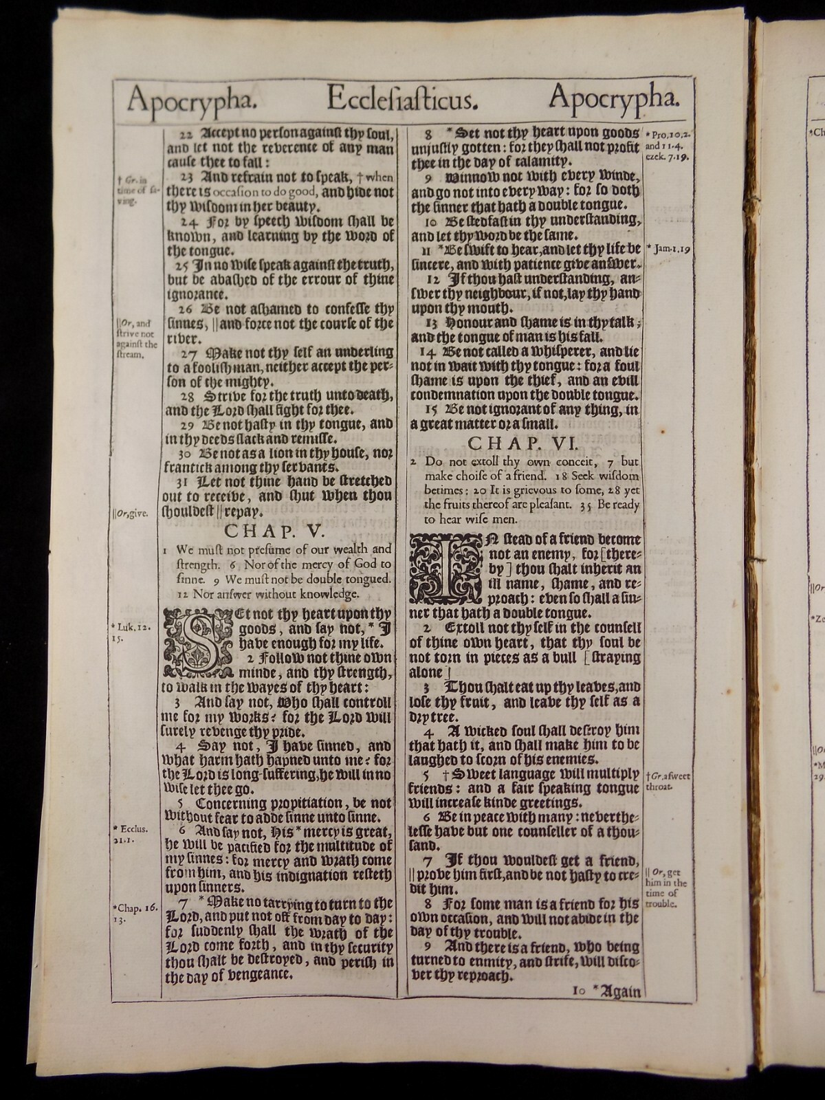 1611 KJV KING JAMES BIBLE PAGE * APOCRYPHA LEAF * YOU PICK * | eBay