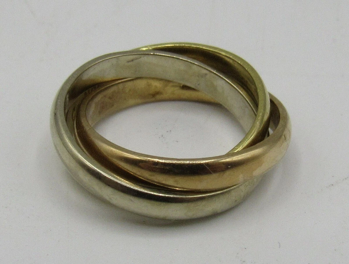 Triple Gold Interlocking Ring