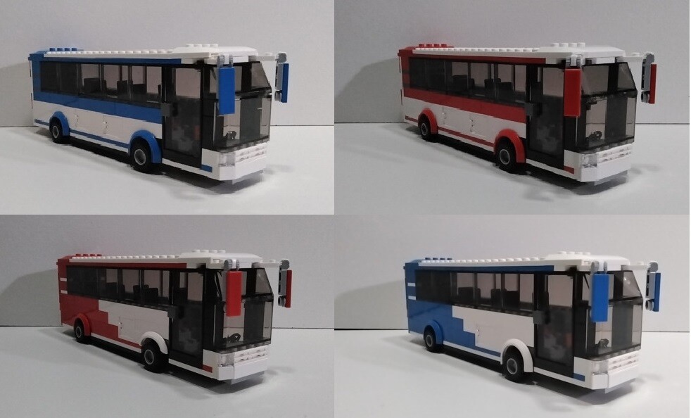 LEGO 8404 City Public Transport Station City Bus Only - Custom Color ...