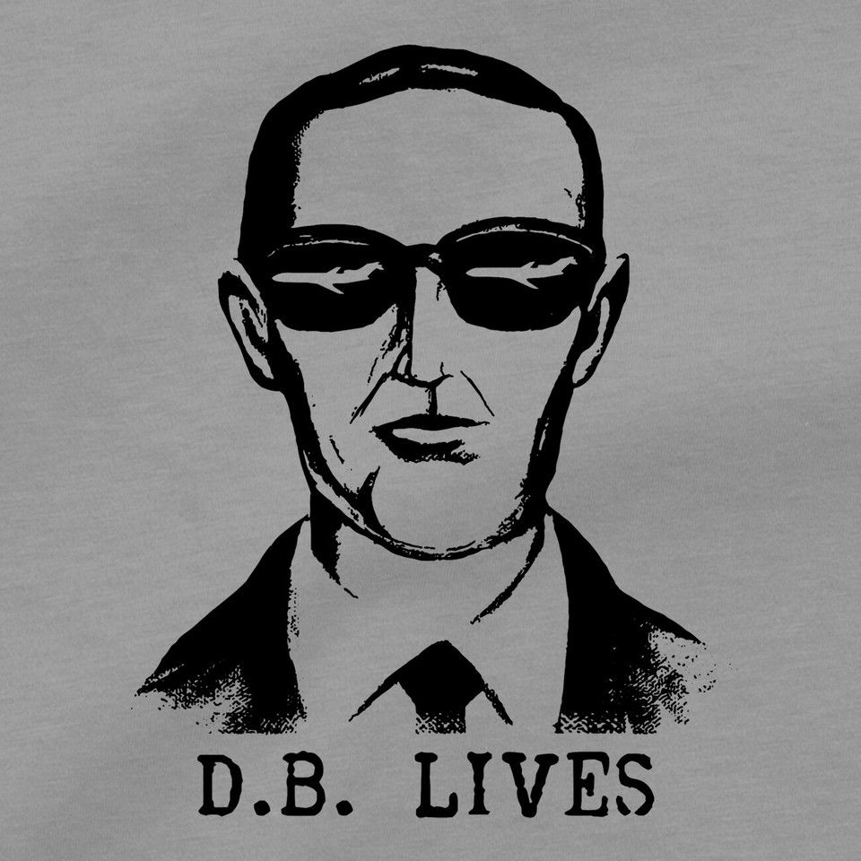 DB Cooper T Shirt Air Plane Hijacker Skydiving Parachute Ransom Bills ...
