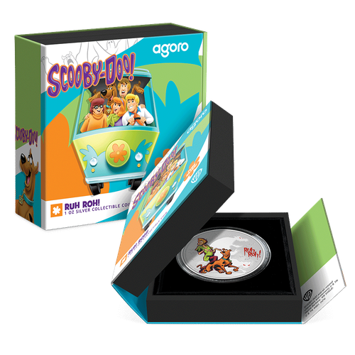2024 Niue Warner Bros Scooby Doo Ruh Roo 1 oz Silver Colorized Proof ...