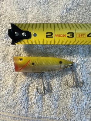 Heddon Chugger Spook Yellow Scale Shad Old Fishing Lure.2 | eBay