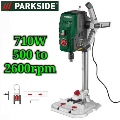 Parkside 710W Bench Pillar Drill Press with Electronic Speed Control ...