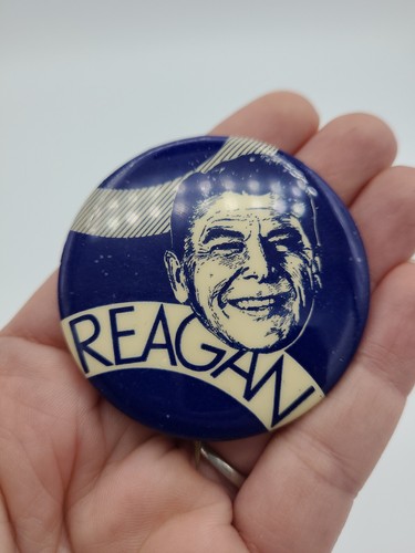 2" Ronald Reagan 1980 Portrait Campaign Candidate GOP Pinback Button ...