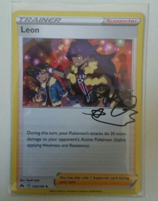 Pokémon TCG Crown Zenith: Leon (134/159) *Holo* - Rare - Near Mint | eBay