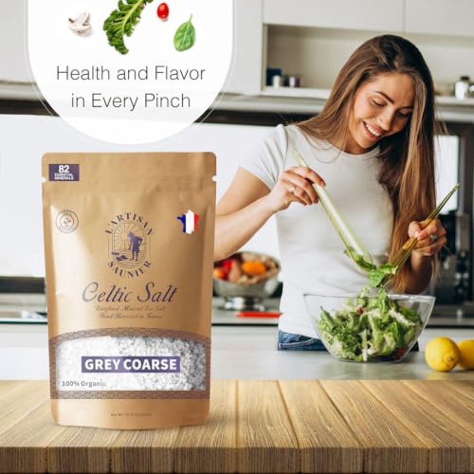 French Salt Organic Coarse - Grey Coarse Sea Salt, 1lb - 16oz | eBay
