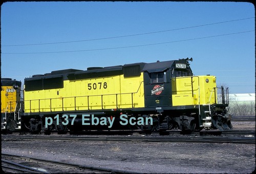 CNW Chicago & North Western 5078 ORIGINAL 1985 Kodachrome Slide | eBay