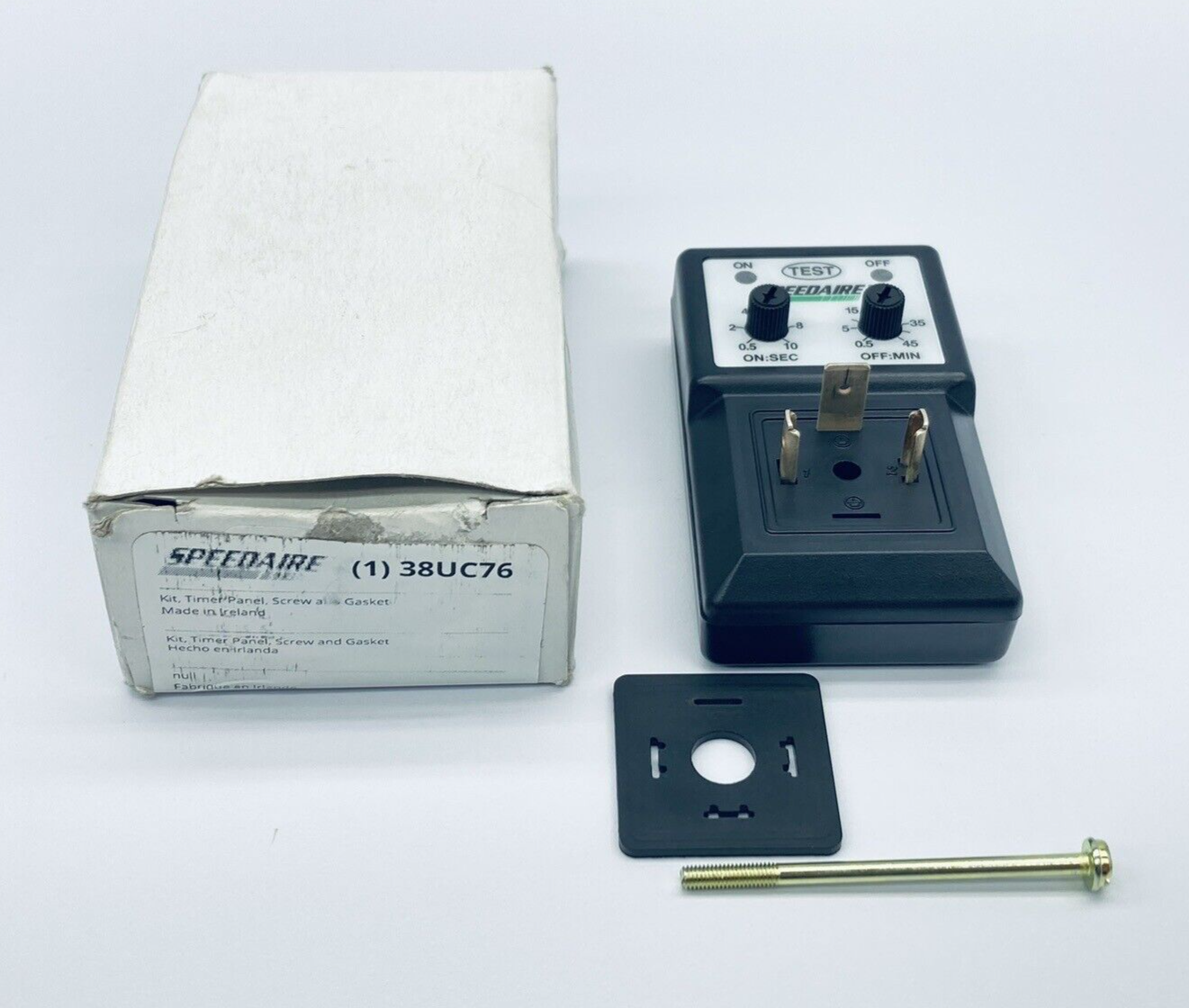 SPEEDAIRE 38UC76 TIMER PANEL KIT 24-240V 50/60Hz 1AMP *MISSING SCREW ...