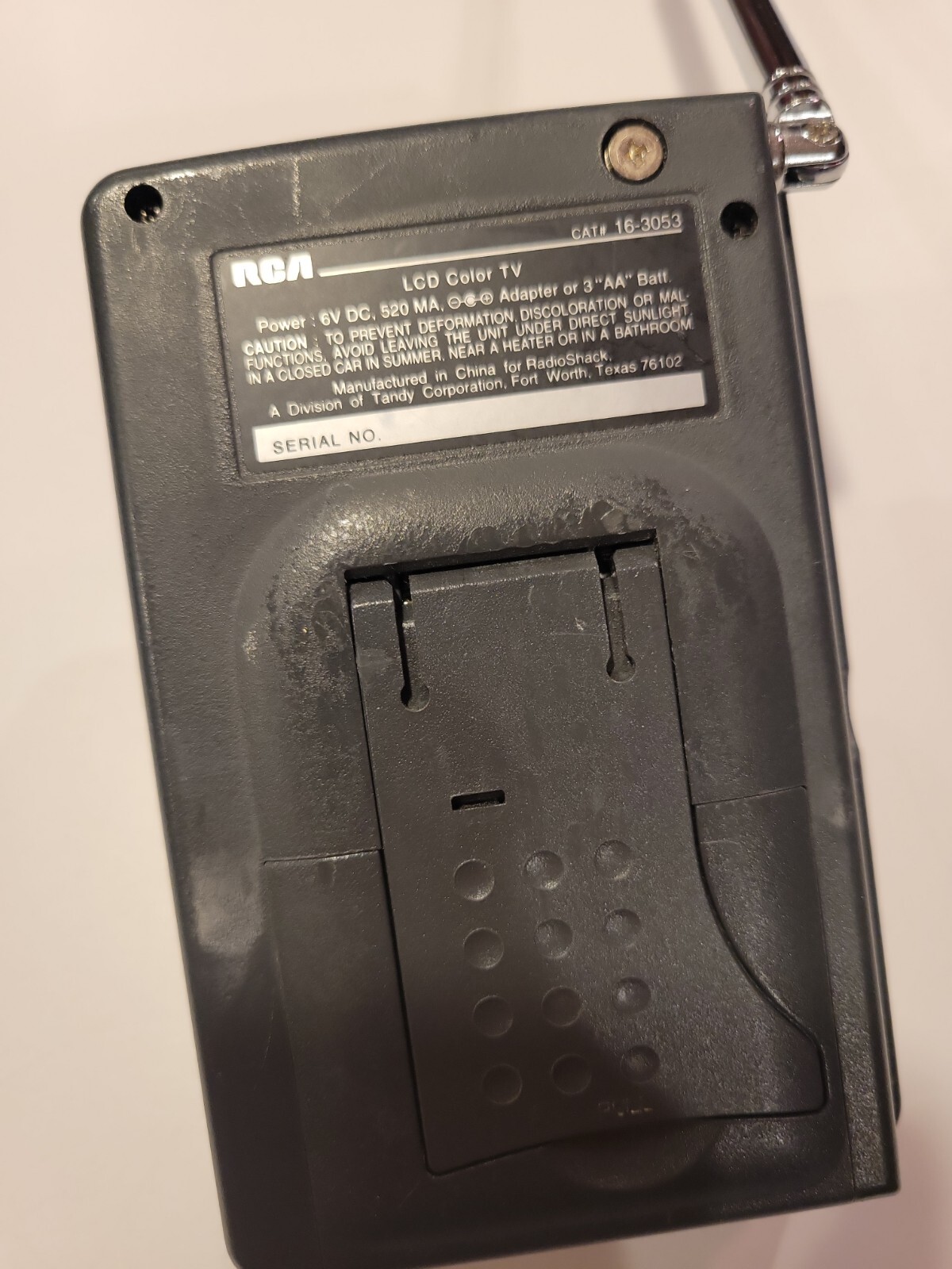 Vintage RCA Lcd Color Portable Television Model 16-3053 | eBay