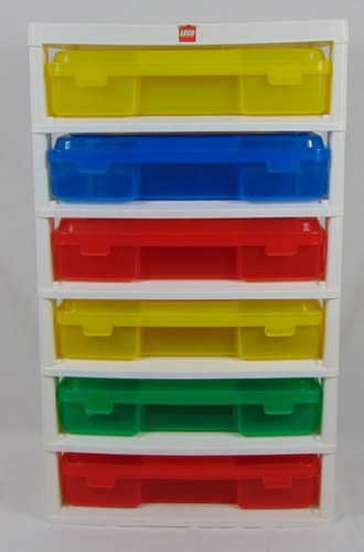 LEGO IRIS Building Block 6 Storage Container Tower Drawers Bin ...