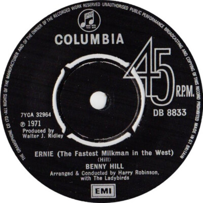 Benny Hill - Ernie (The Fastest Milkman In The West) (7", Single) | eBay UK