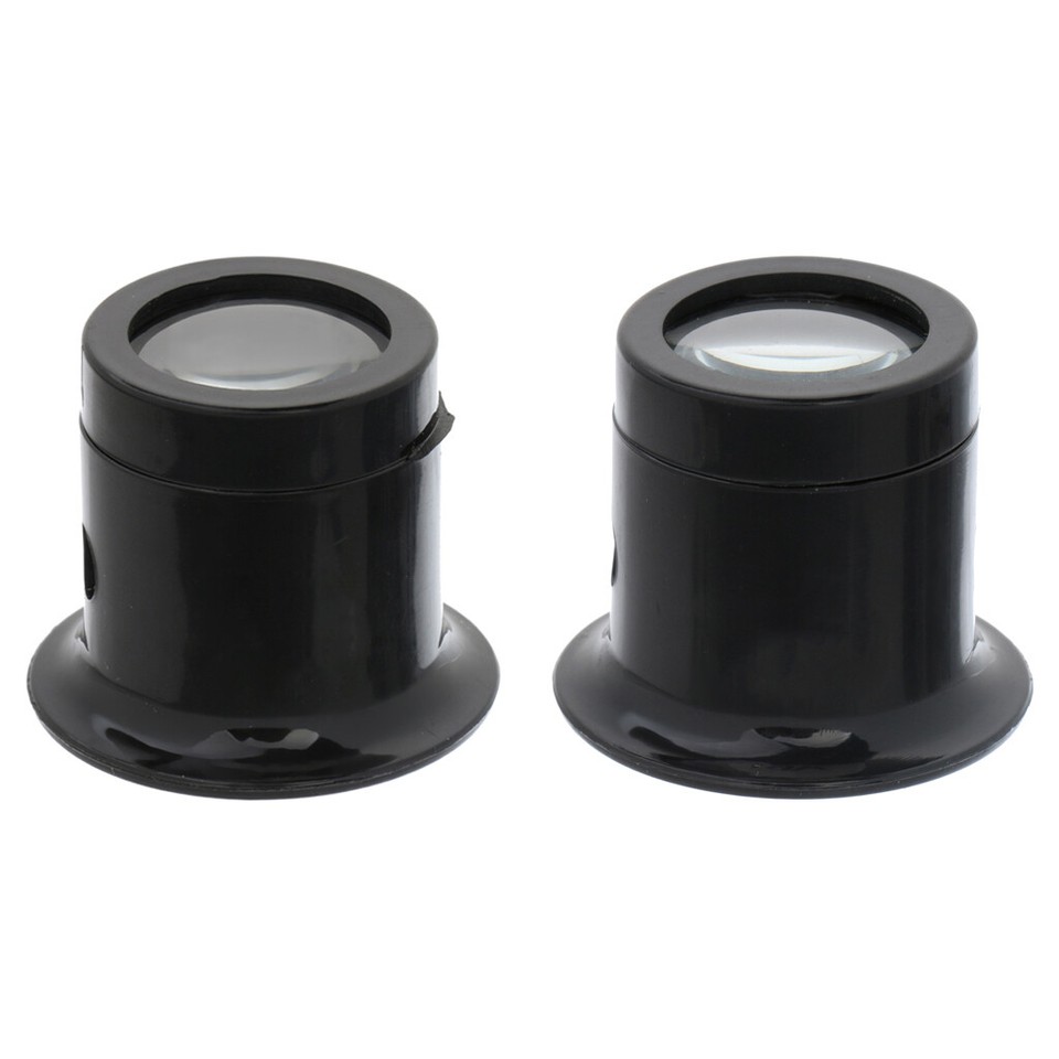 Jeweler Loupes Magnifier Magnifying Glass Lens Loop Microscope 10X ...