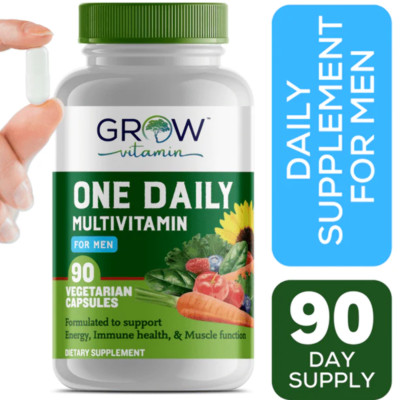 Grow Vitamin One Daily Multivitamin for Men 784672813853| eBay