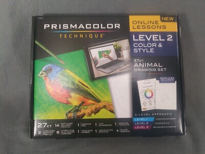 Prismacolor Technique 27ct Animal Drawing Set Level 2 Color & Style | eBay