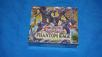 YUGIOH 1ST EDITION BOOSTER BOX PHANTOM RAGE ENGLISH SEALED NEW YU-GI-OH ...