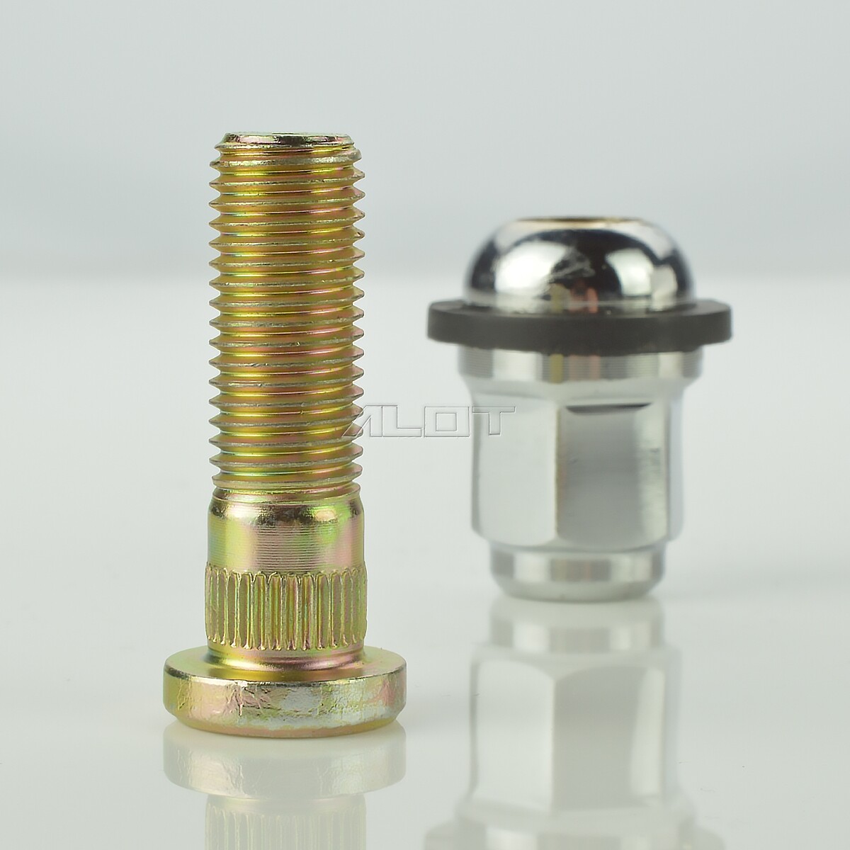 Knurled Stud Bolt With Wheel Nut - M12x1, 5 x 45mm for Honda Isuzu ...