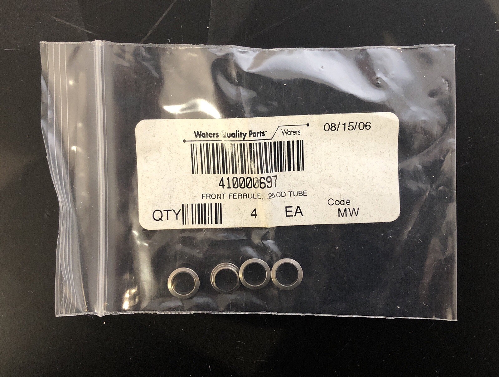 Waters, Front Ferrule, .25 OD Tube (P/N 410000697) *NEW SEALED* | eBay