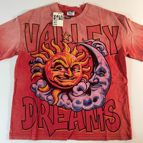 Vale Lives Valley Dreams Thrashed Sun T-Shirt Men Size Small Red ...