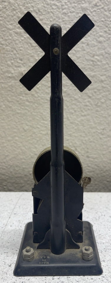 Marx Train All Metal Operating Railroad Crossing Bell Signal | eBay