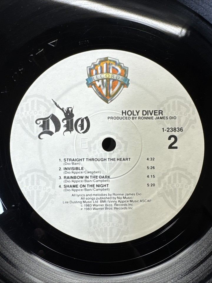 Dio Holy Diver Vinyl LP Record 1983 Heavy Metal | eBay
