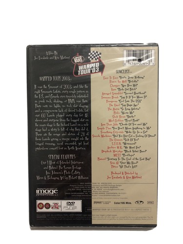 Vans Warped Tour 2003 (DVD, 2004) for sale online | eBay
